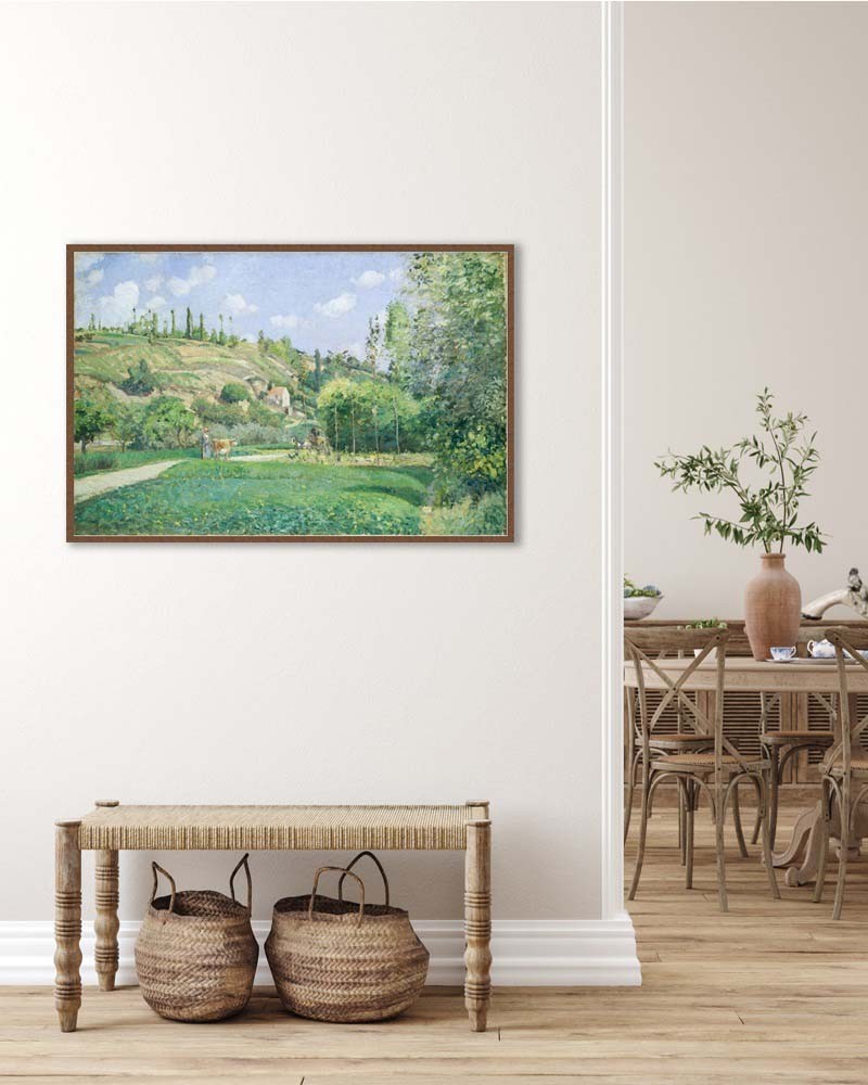 Arte - Pasto em Valhermeil - Camille Pissarro